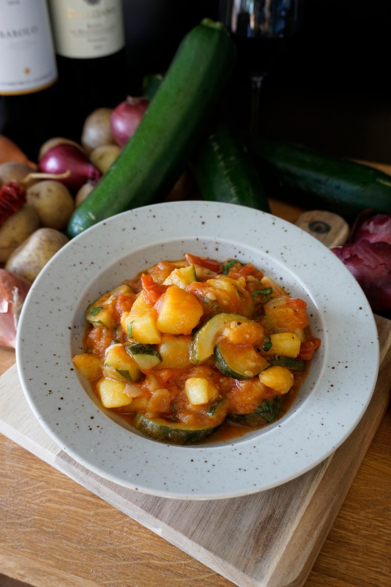 Stir-Fried Zucchini and Potatoes with Tomato Sauce – Gabi's Italian ...