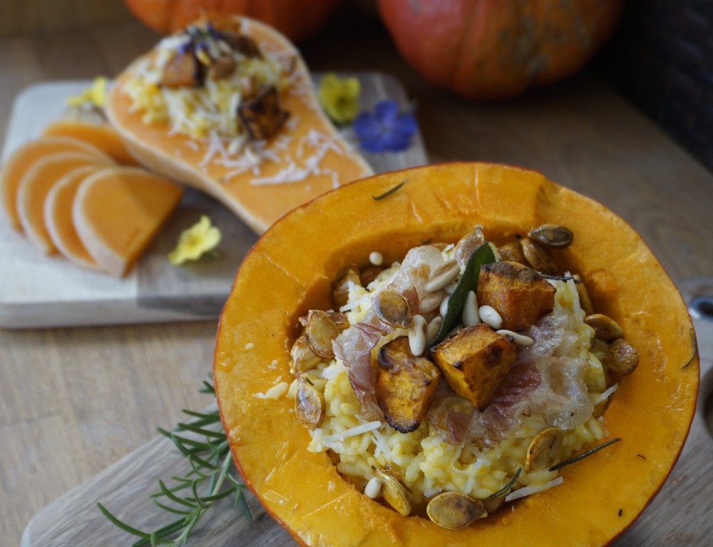 Pumpkin Risotto With Crispy Sage and Pancetta – Gabi's Italian Food Blog
